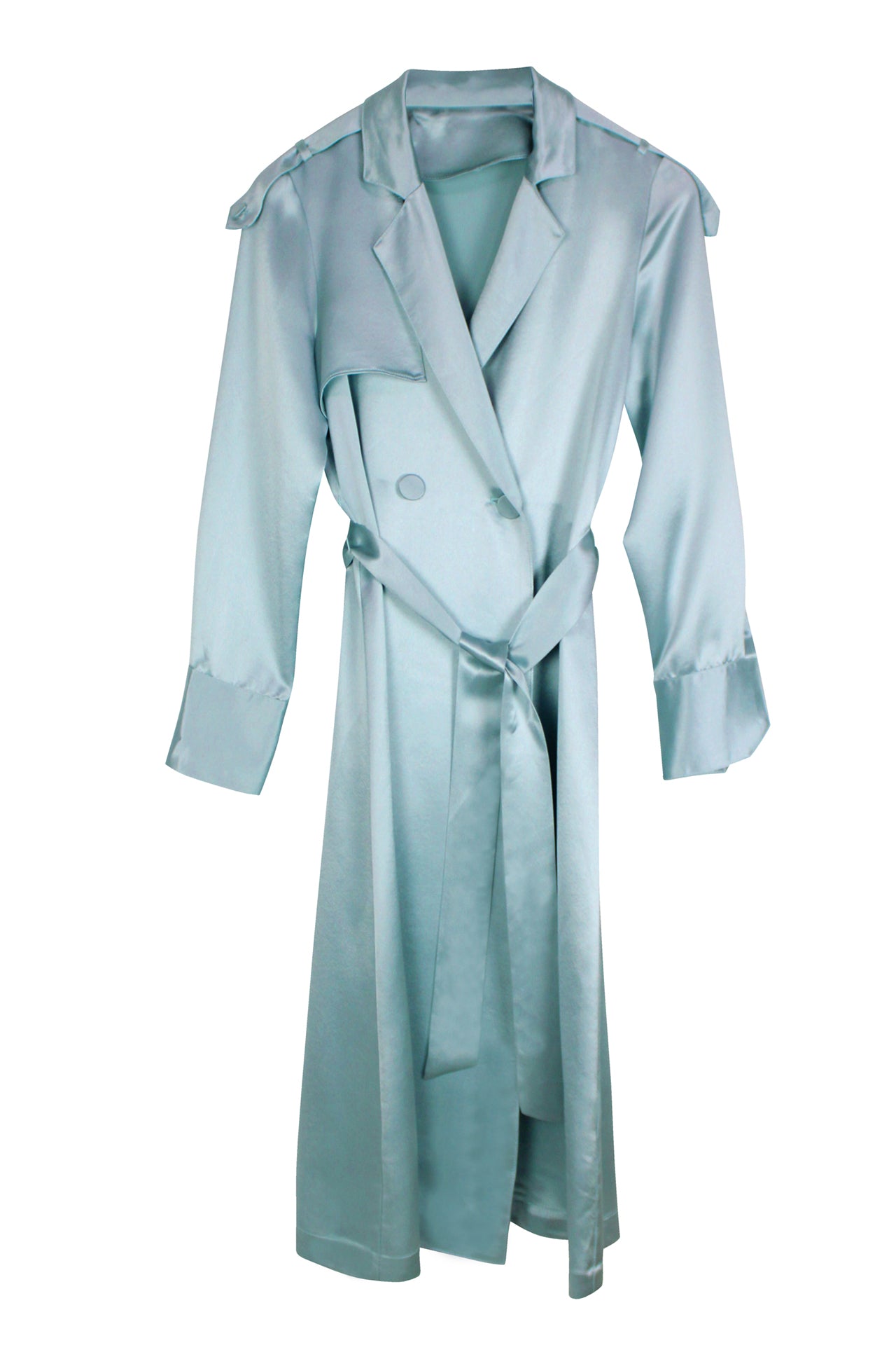 Luxury Trench Coat -Women's Long Trench Coat- Silk Trench Coat Dress ...