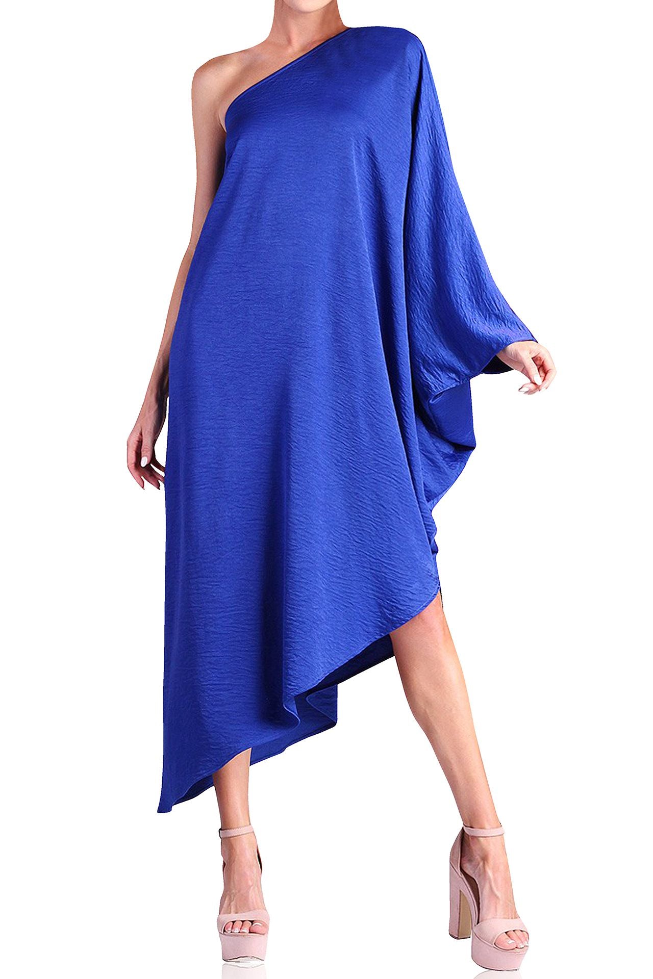 One Shoulder Dress - Designer Blue dress | Dress for Event – Kyle x Shahida